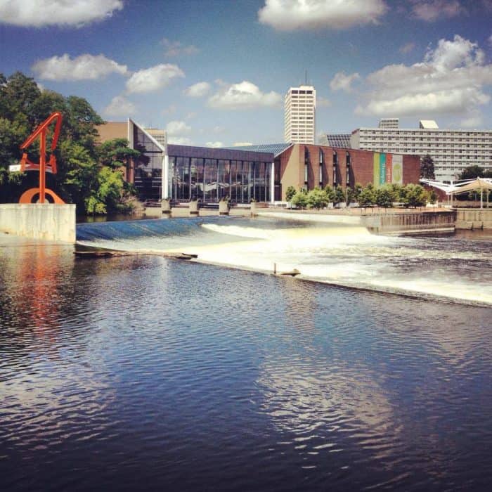 Whitewater Rafting Downtown in South Bend, Indiana