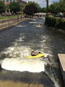 Whitewater Rafting Downtown in South Bend, Indiana