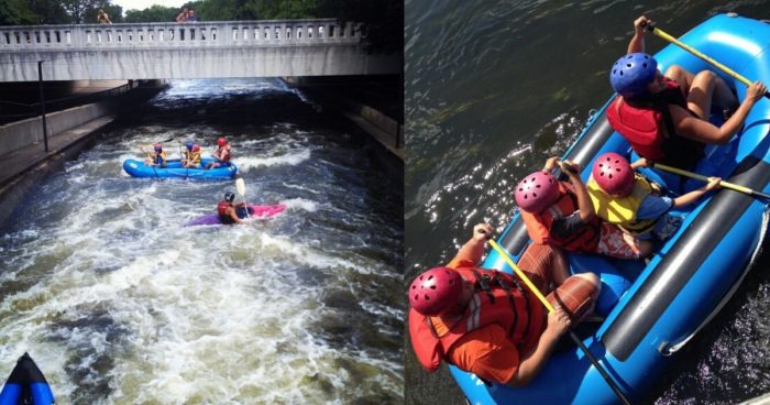 Whitewater Rafting Downtown in South Bend, Indiana