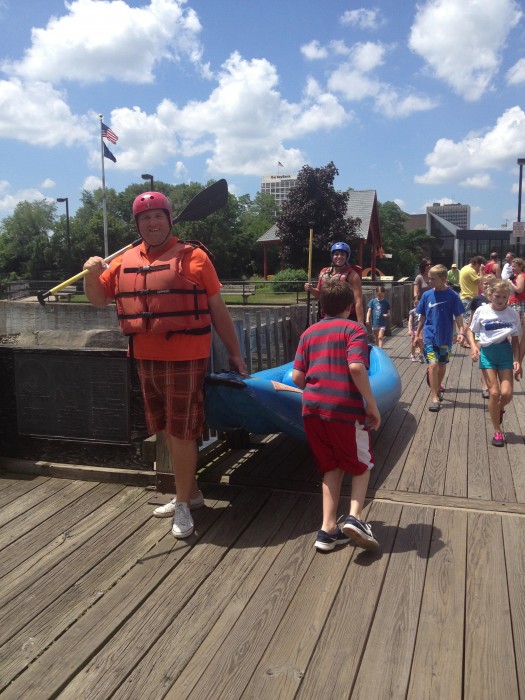 Whitewater Rafting Downtown in South Bend, Indiana