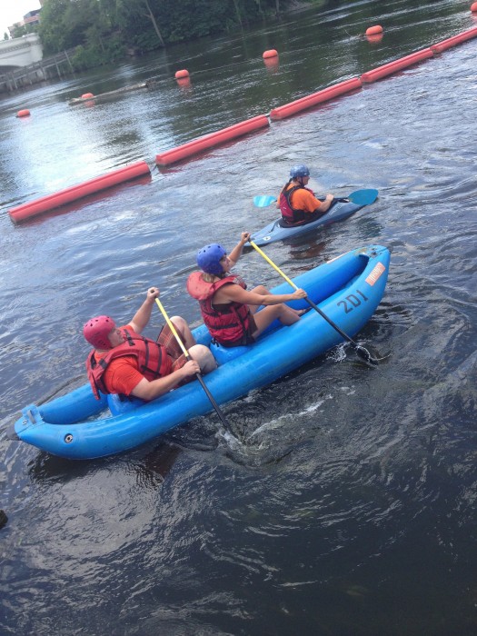 Whitewater Rafting Downtown in South Bend, Indiana