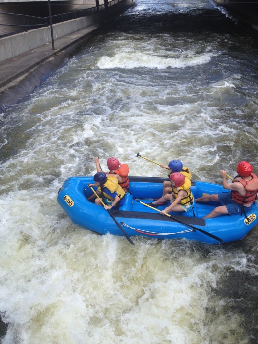 Whitewater Rafting Downtown in South Bend, Indiana