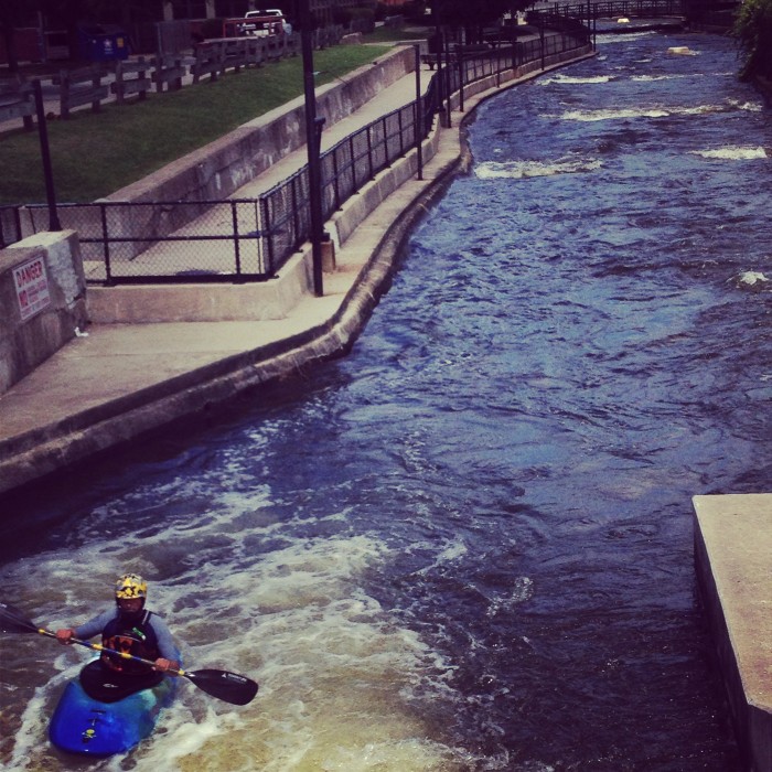 Whitewater Rafting Downtown in South Bend, Indiana