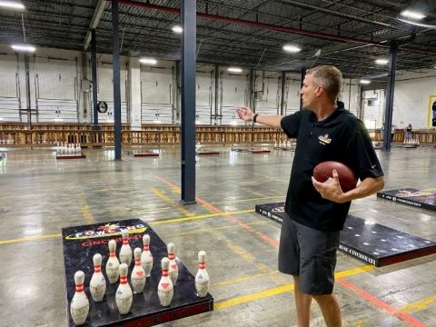 Fowling Warehouse Cincinnati - Play the Original Football Bowling Pin Game