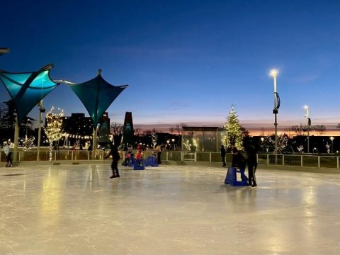 Glide on an Ice Skating Trail in South Bend Indiana