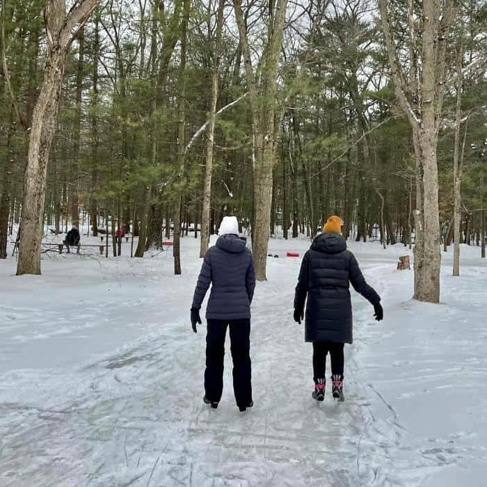 An Ice Skating Trail in the Woods That You Need to Visit