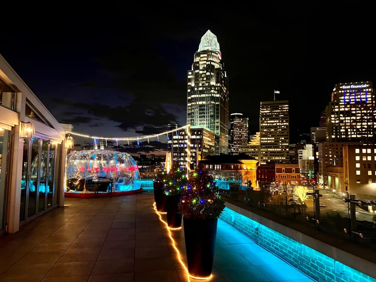 Scenic Rooftop Views From Vista at The Lytle Park Hotel in Cincinnati