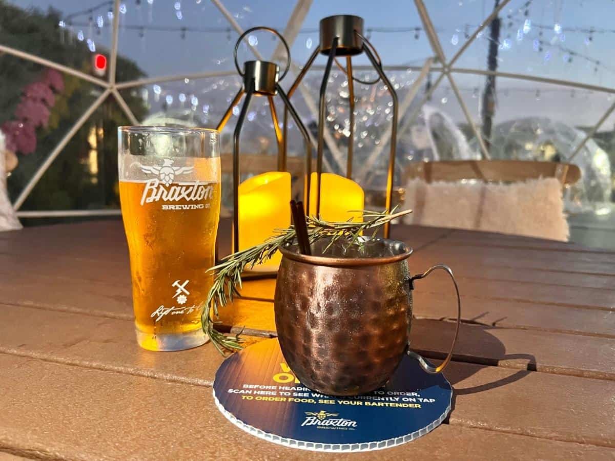Relax at the Rooftop Igloo Bar at Braxton Brewing Co. Near Cincinnati, OH