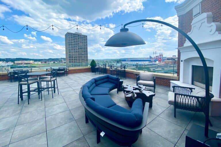 Scenic Rooftop Views From Vista at The Lytle Park Hotel in Cincinnati