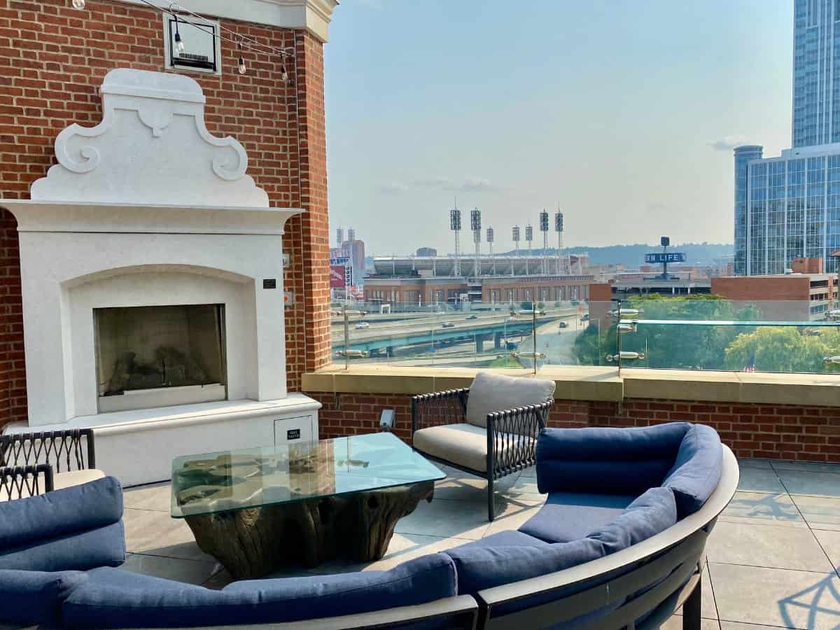 Scenic Rooftop Views From Vista at The Lytle Park Hotel in Cincinnati