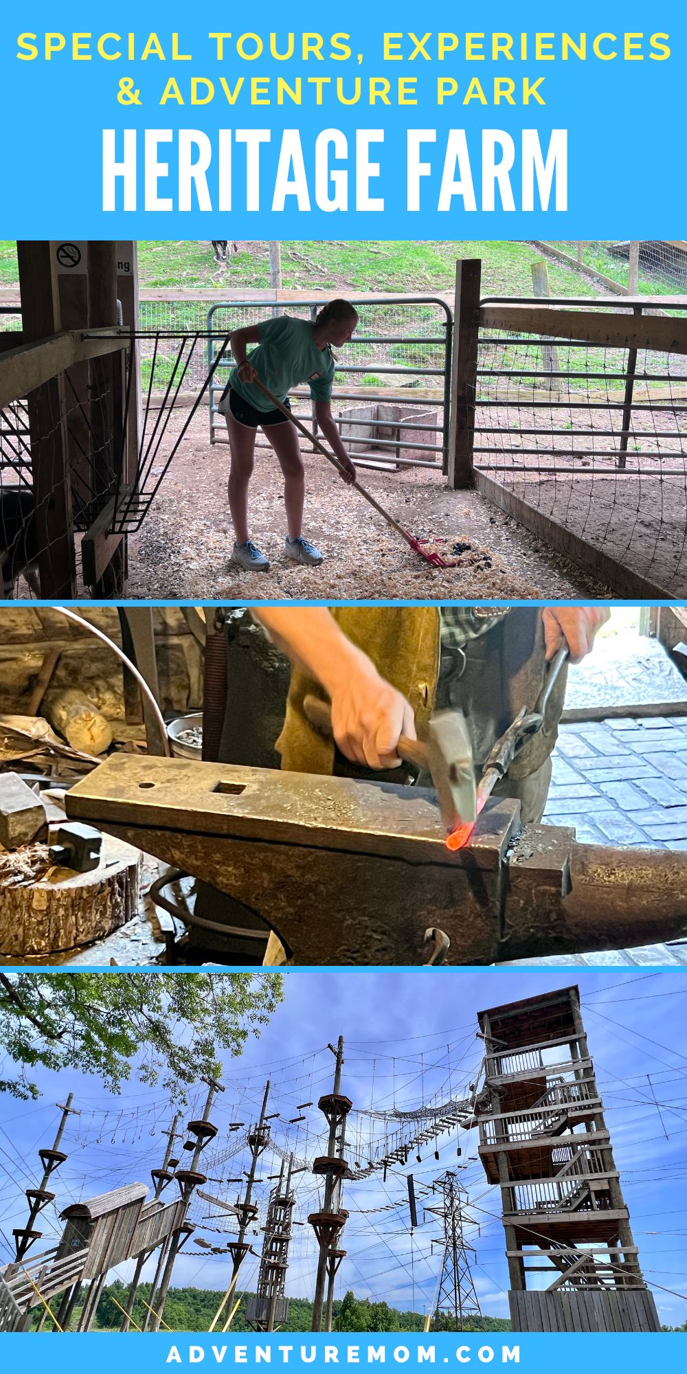 Special Tours, Experiences & Adventure Park at Heritage Farm