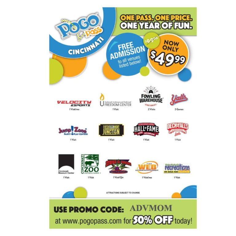 Save on Local Attractions - Cincinnati POGO Pass Discount