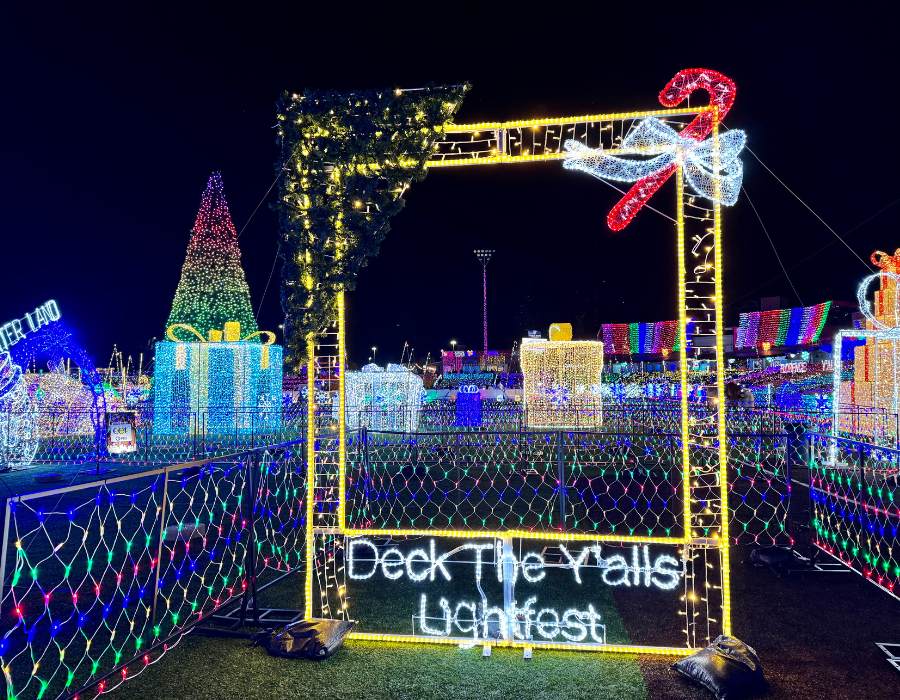 Holiday Lights at Deck The Y'alls Lightfest in Florence, KY