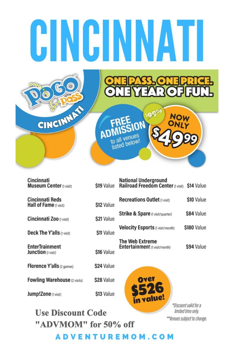 Save on Local Attractions - Cincinnati POGO Pass Discount
