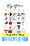 Football Fun With Big Game Bingo - Free Printable